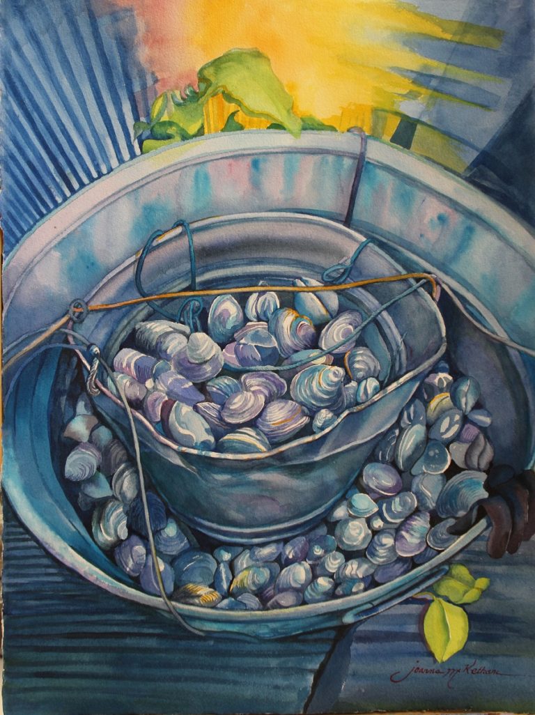 Clam Chow-Down – Watercolor